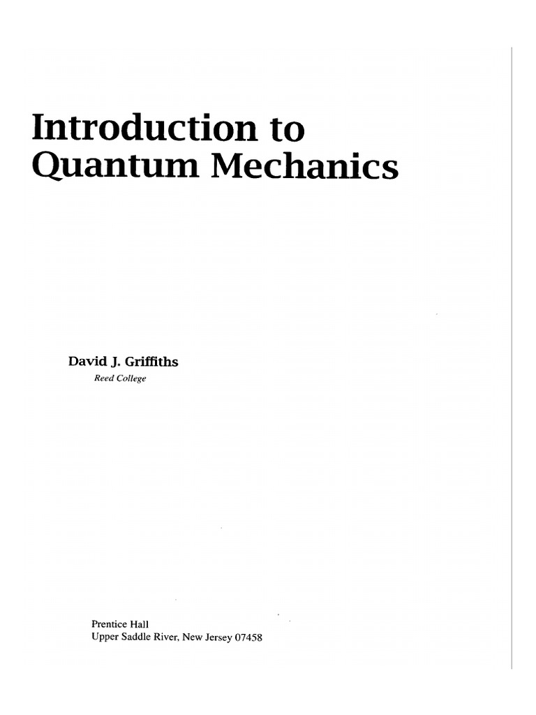 Introduction To Quantum Mechanics | PDF