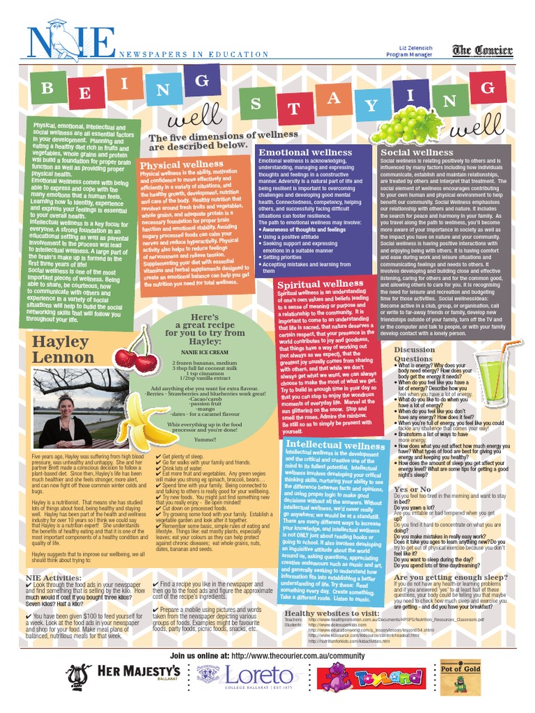 Being Well, Staying Well | Download Free PDF | Healthy Diet | Emotions