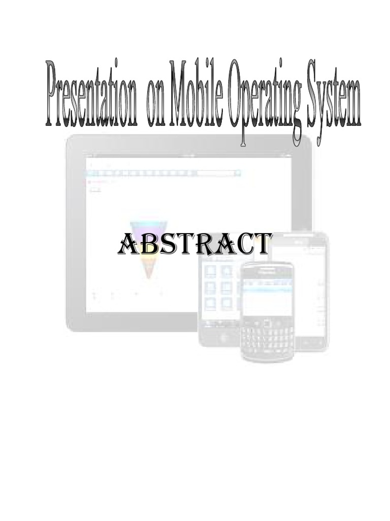 Types of Mobile Operating System | PDF | Android (Operating System ...