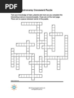 Astronomy Crossword Puzzle Answers | PDF | Planets | Sun