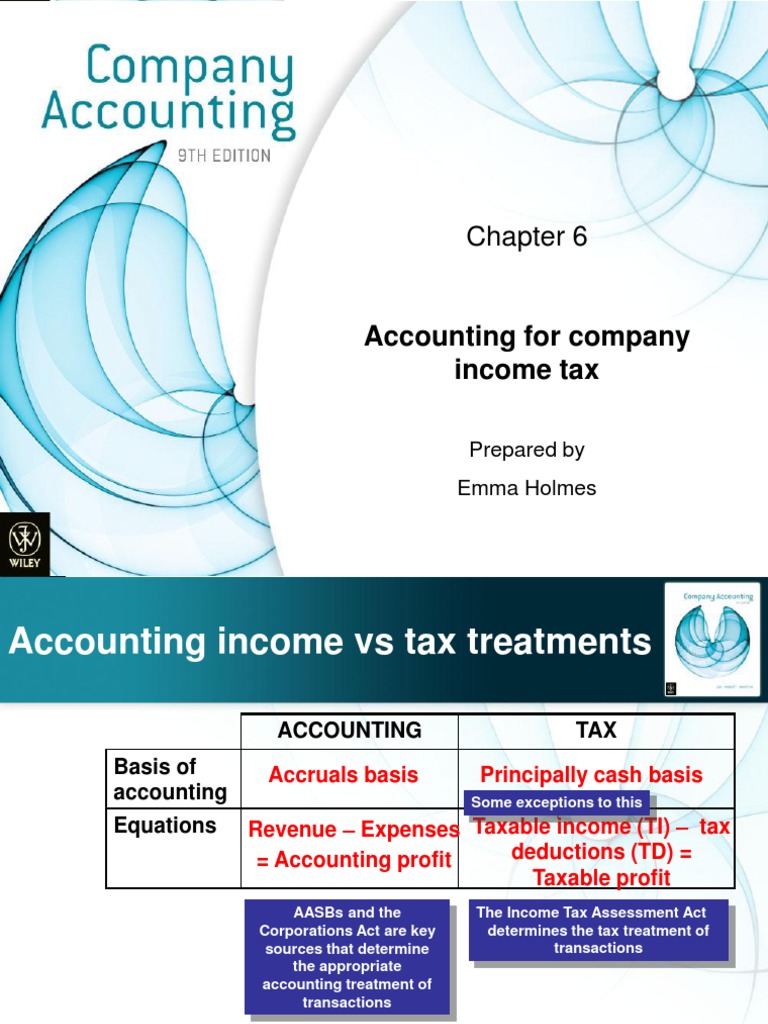 Company Accounting - Powerpoint Presentation | PDF | Deferred Tax | Expense