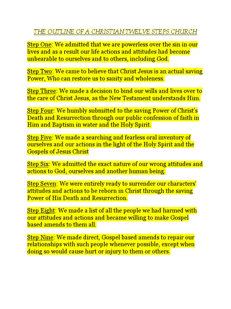 Christian Recovery Guide | PDF | The Gospel | Jesus