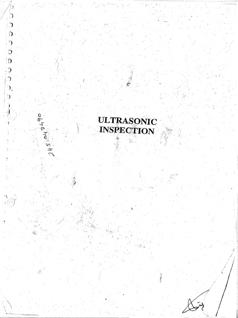 Ultrasonic Testing Book | PDF
