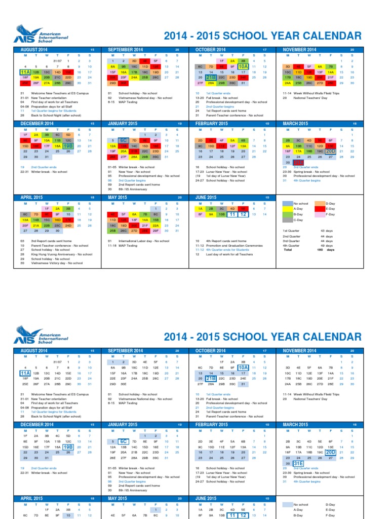 Six Day Rotation Calendar | PDF | Holidays | Observances