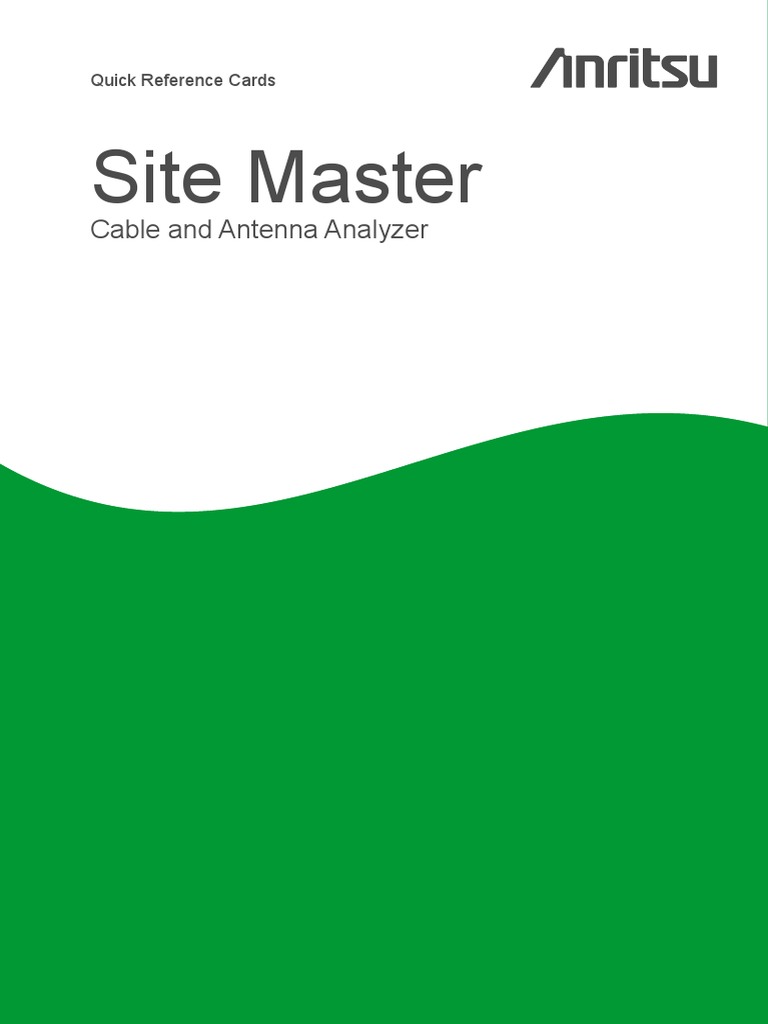 Anritsu Quick Reference | PDF | Transmission Line | Decibel