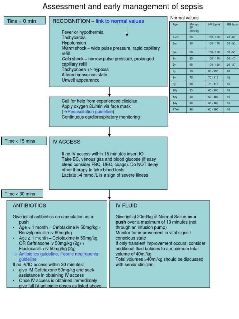Sepsis Flow Chart Final | Download Free PDF | Intravenous Therapy ...