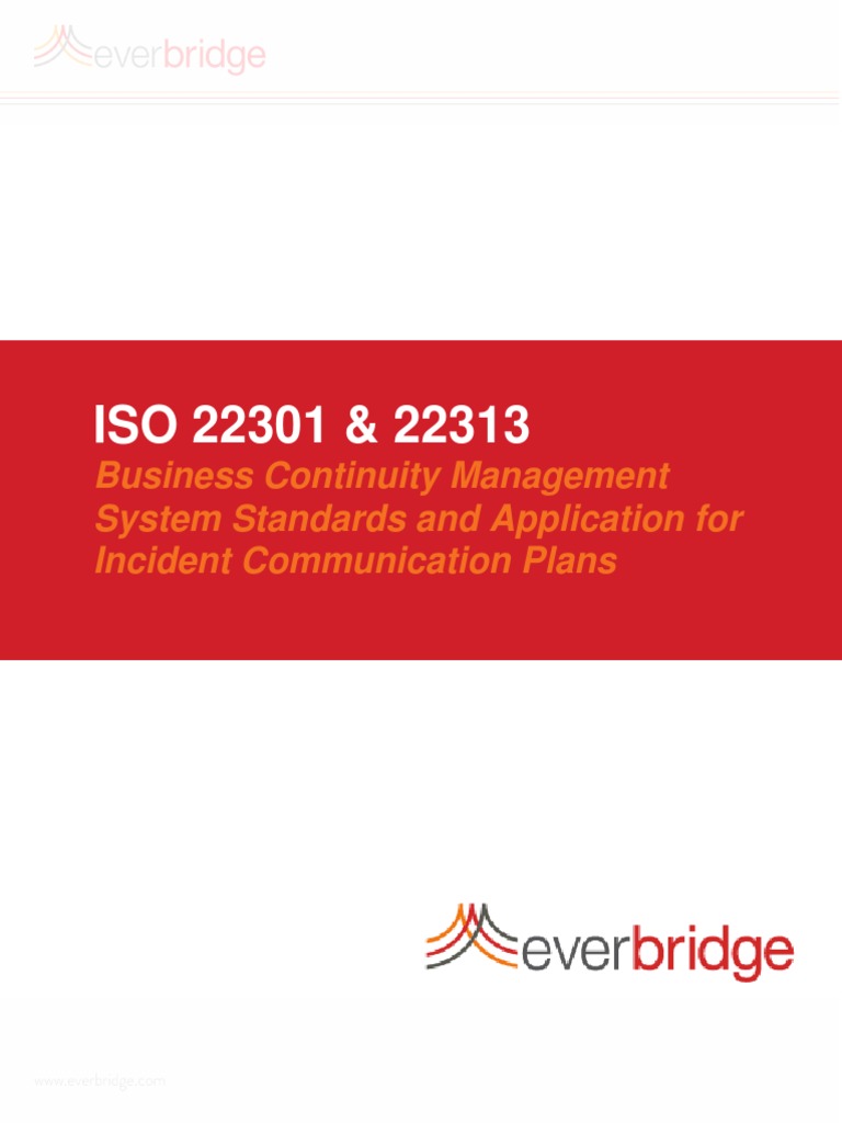 ISO 22301 & 22313: Business Continuity Standards | PDF | Business Continuity | Incident Management