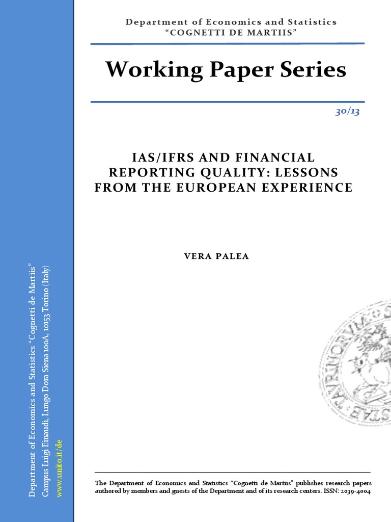 Workin Working Paper Series Paper Series | PDF | International ...