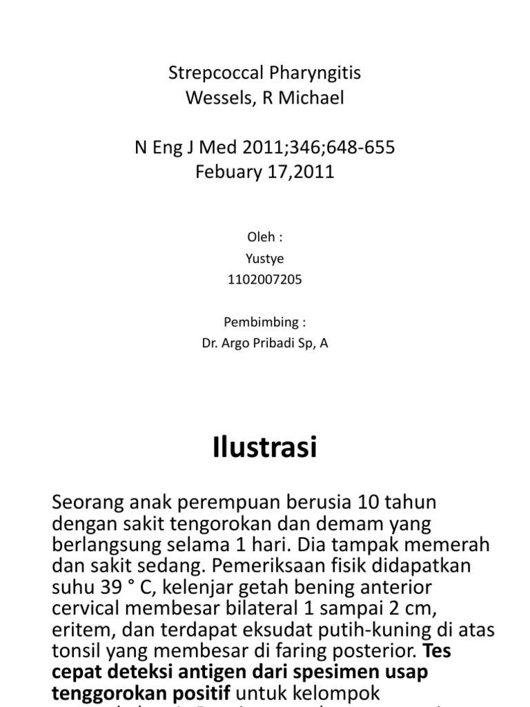 Jurnal Faringitis Anak | PDF | Sains & Matematika