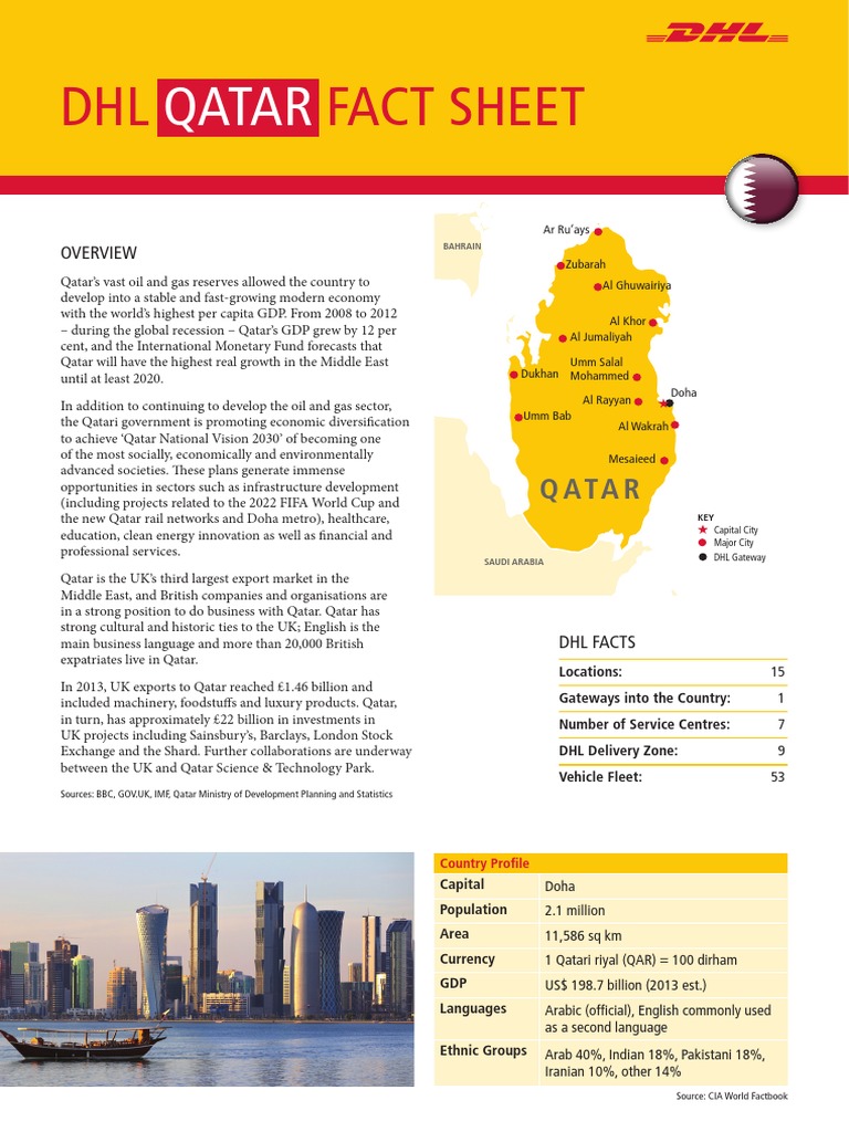 Exporting To Qatar - The DHL Fact Sheet | PDF | Qatar | Doha