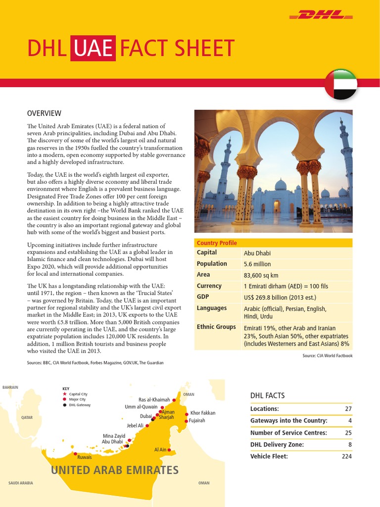 Exporting To The UAE - The DHL Fact Sheet | PDF | United Arab Emirates ...