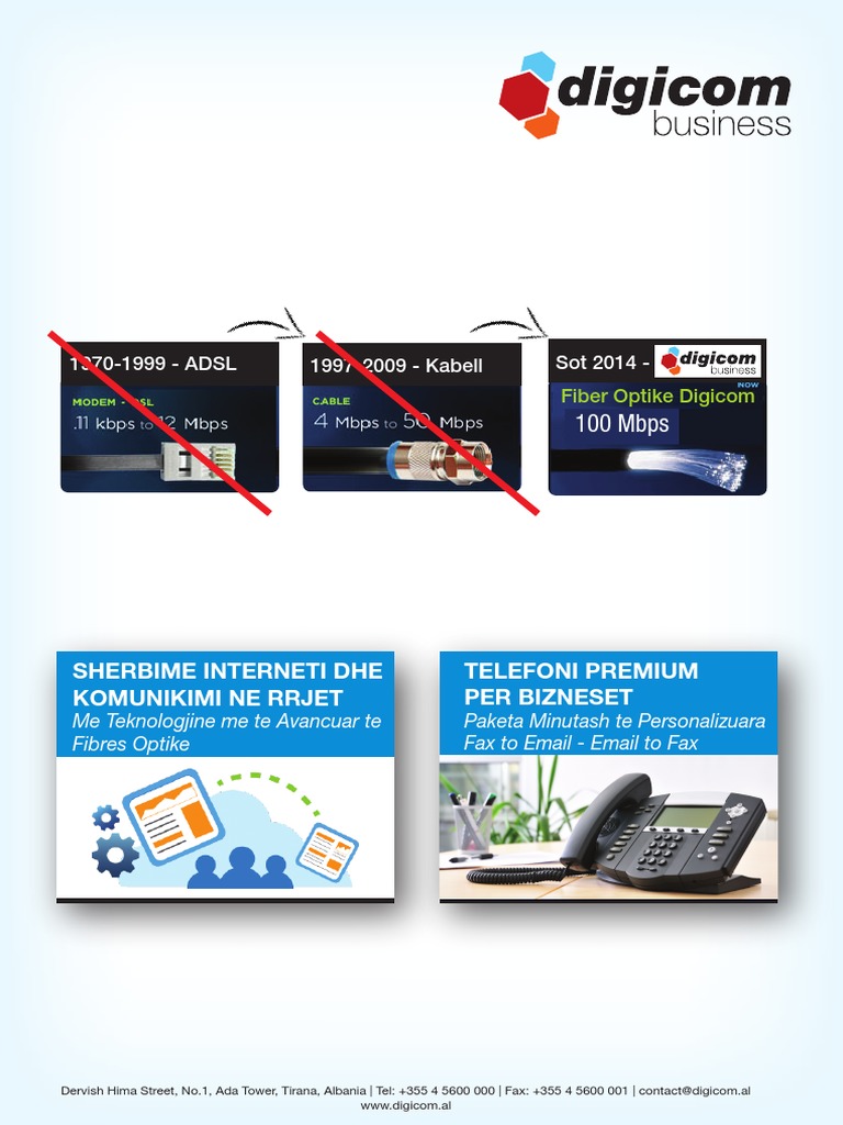 Digicom Internet Albania Presentation | PDF