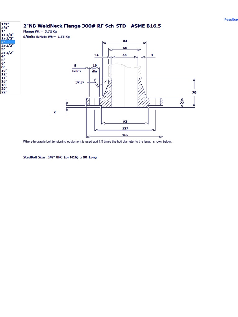 50NB Flange 300# | PDF