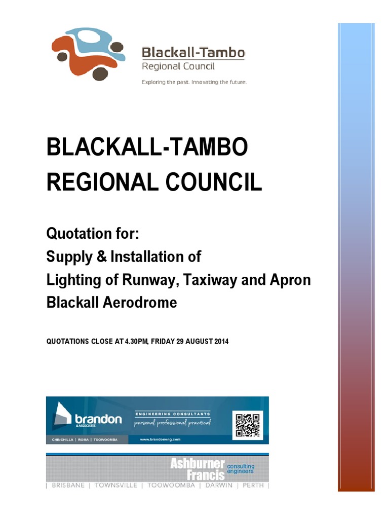 Blackall Aerodrome Lighting Quotation | PDF | Electrical Connector ...