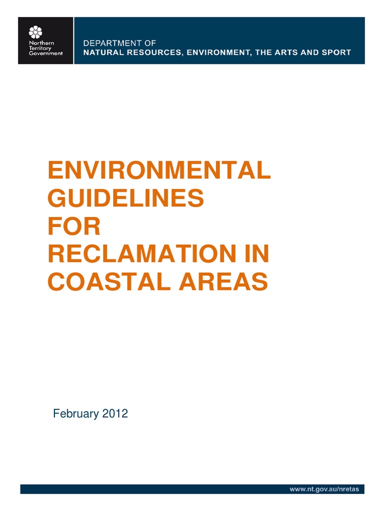 Coastal Reclamation Guidelines | PDF | Coast | Soil