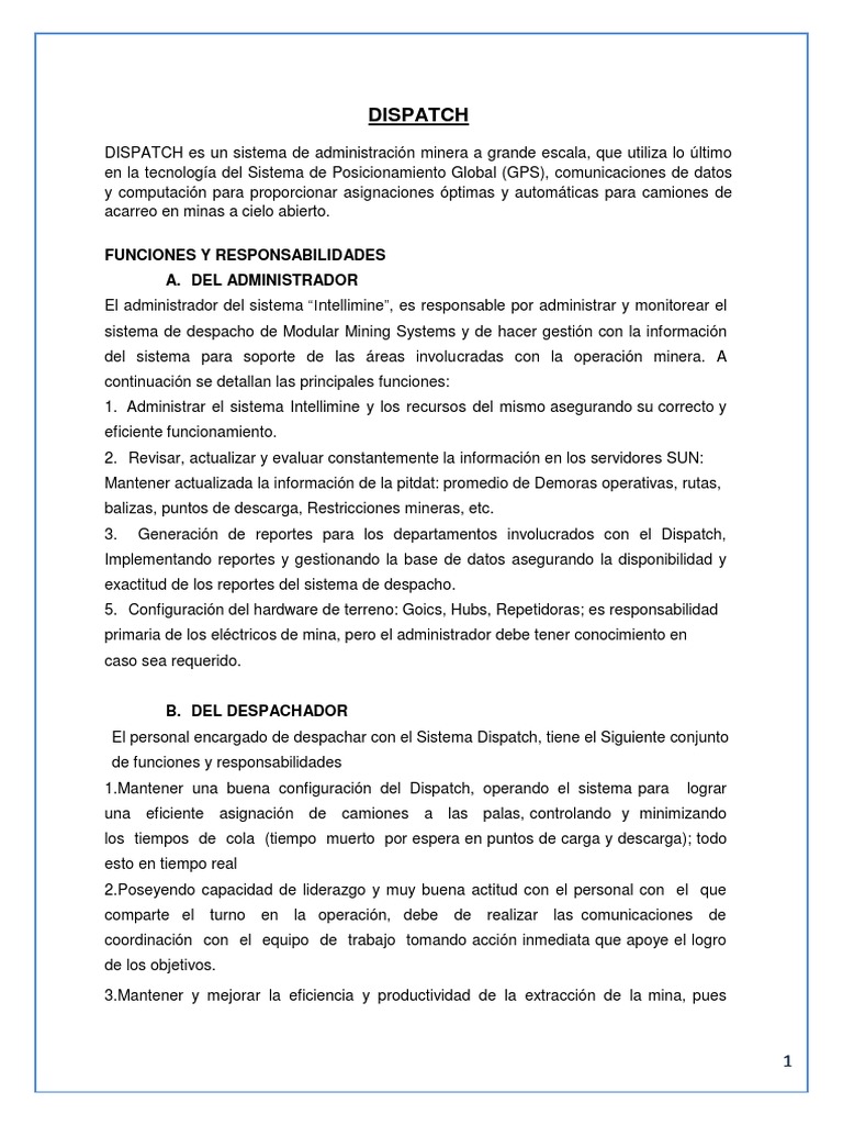 Sistema DISPATCH para Minería Eficiente | PDF | Bases de datos | Algoritmos
