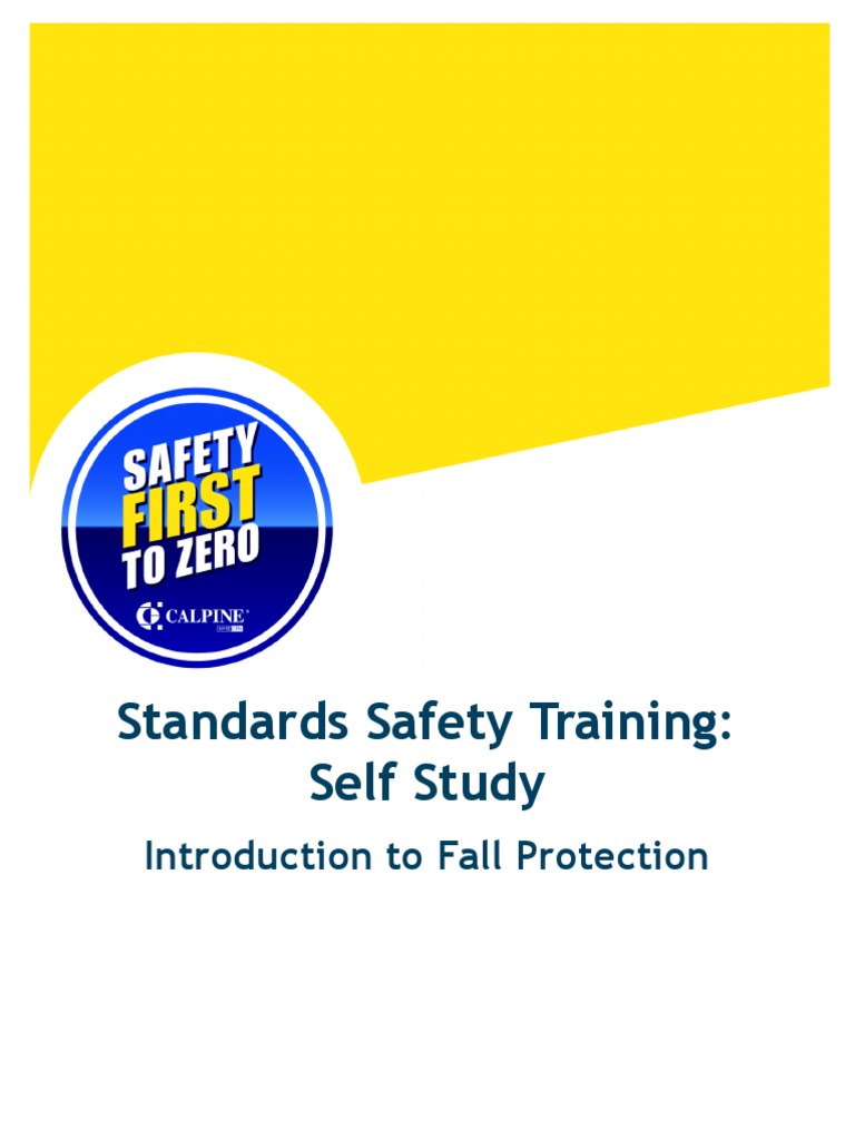 Standards Safety Training: Self Study: Introduction To Fall Protection ...