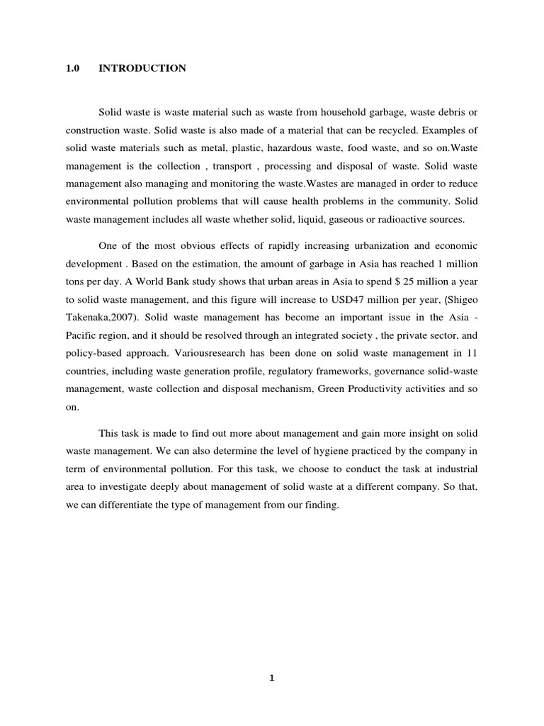 Waste Management | PDF | Waste Management | Municipal Solid Waste