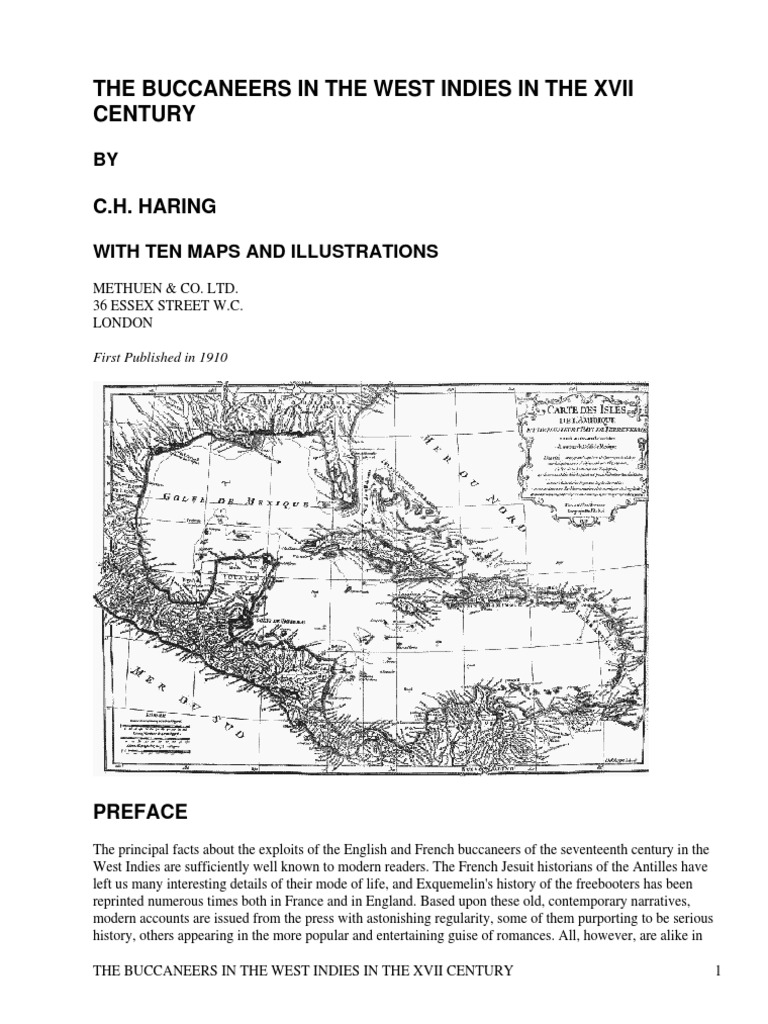 The Buccaneers in The West Indies in The XVII Century by Haring ...