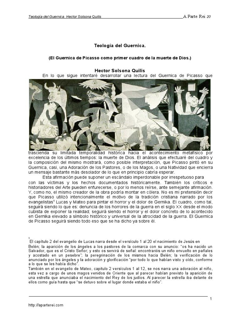 Guernica | PDF | Pablo Picasso | Pinturas