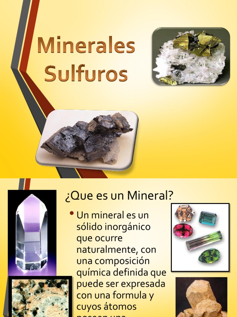 Minerales Sulfuros | PDF | Tecnología