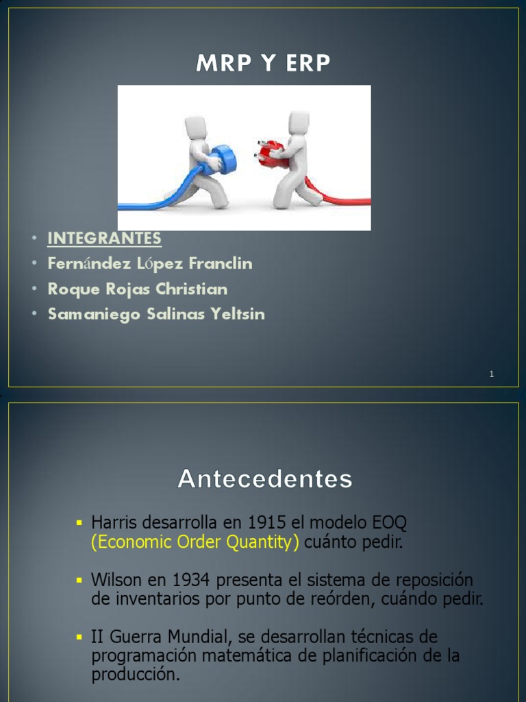 MRP y Erp | PDF | Planificación de recursos empresariales | Producción ...