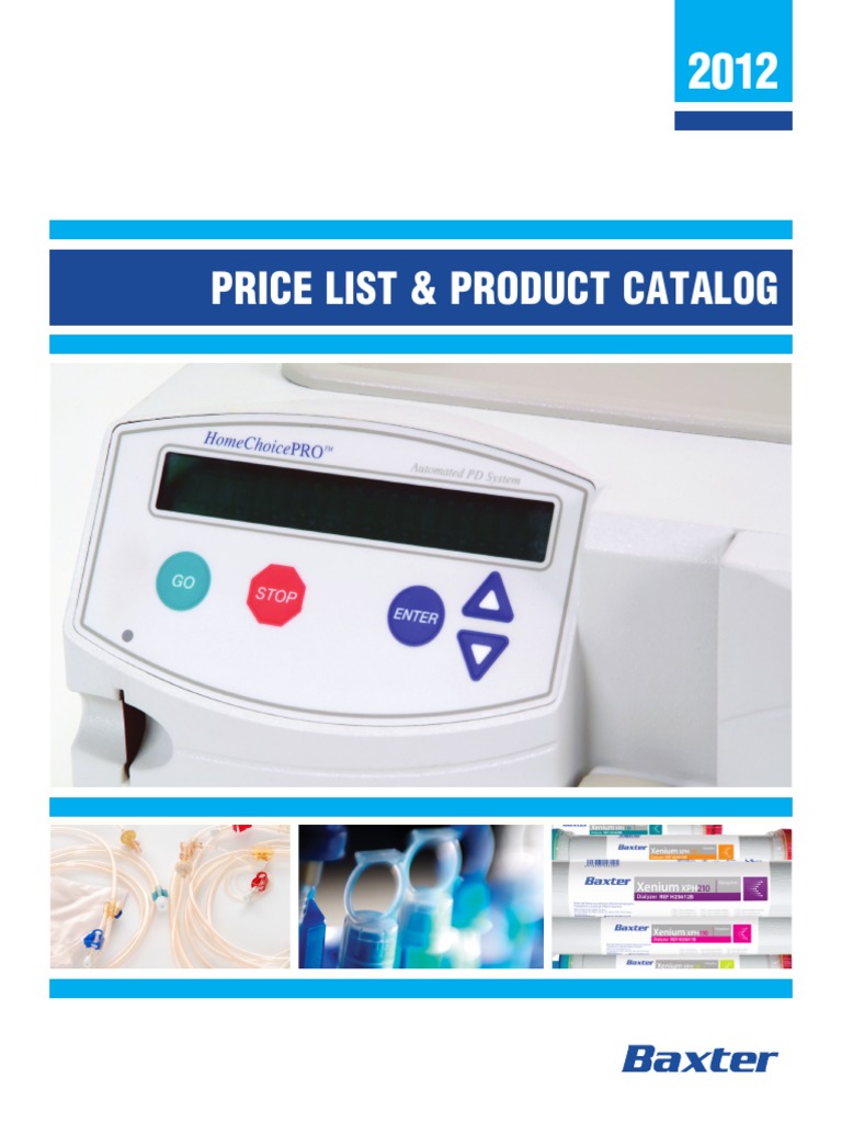 Baxter US Price List | PDF | Indemnity | Dialysis
