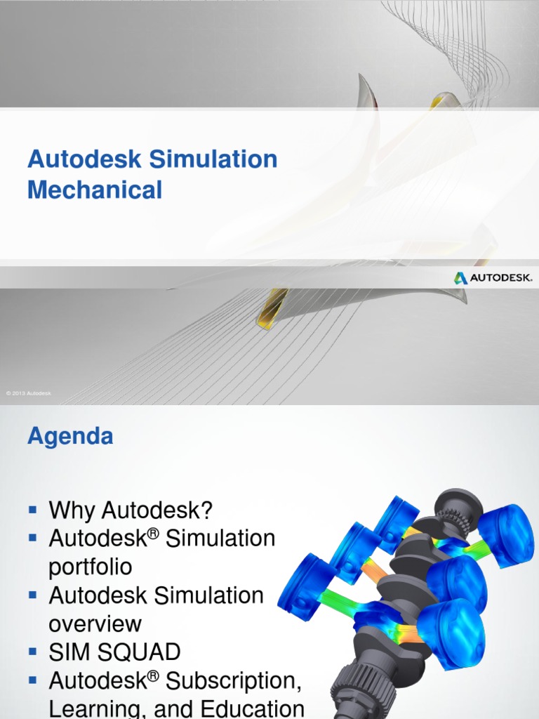 Autodesk Simulation Mechanical 2014 Sales Presentation En | Autodesk | Stress–Strain Analysis