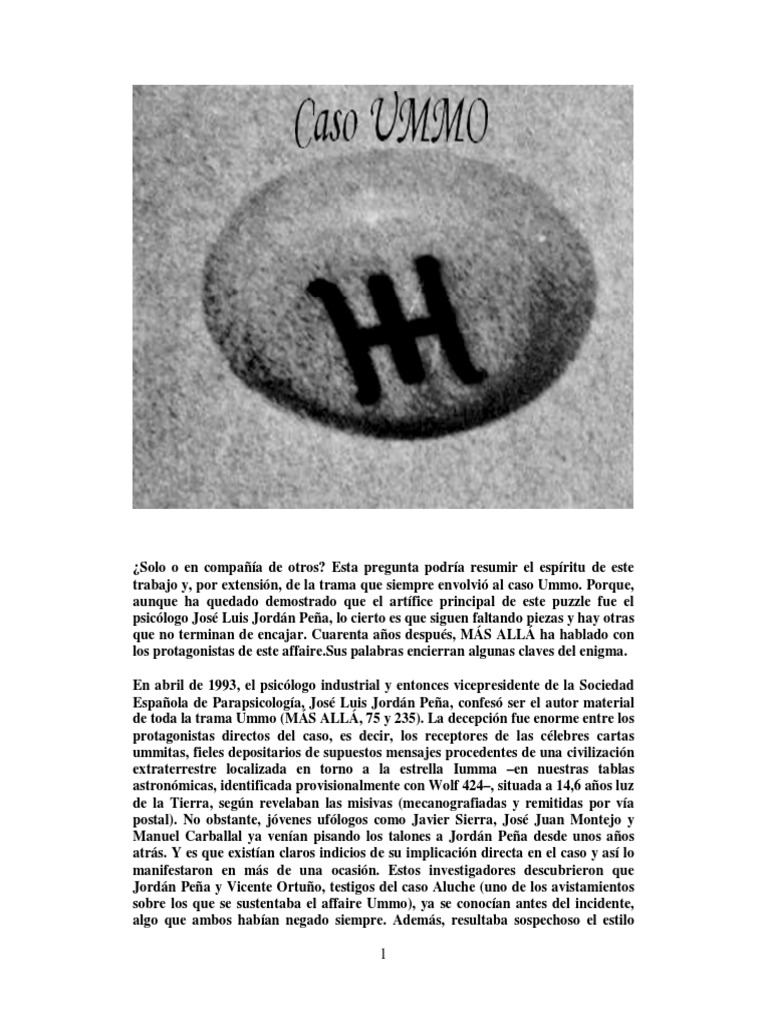Javier Sierra - Caso Ummo PDF | PDF | Objeto volador no identificado | Science