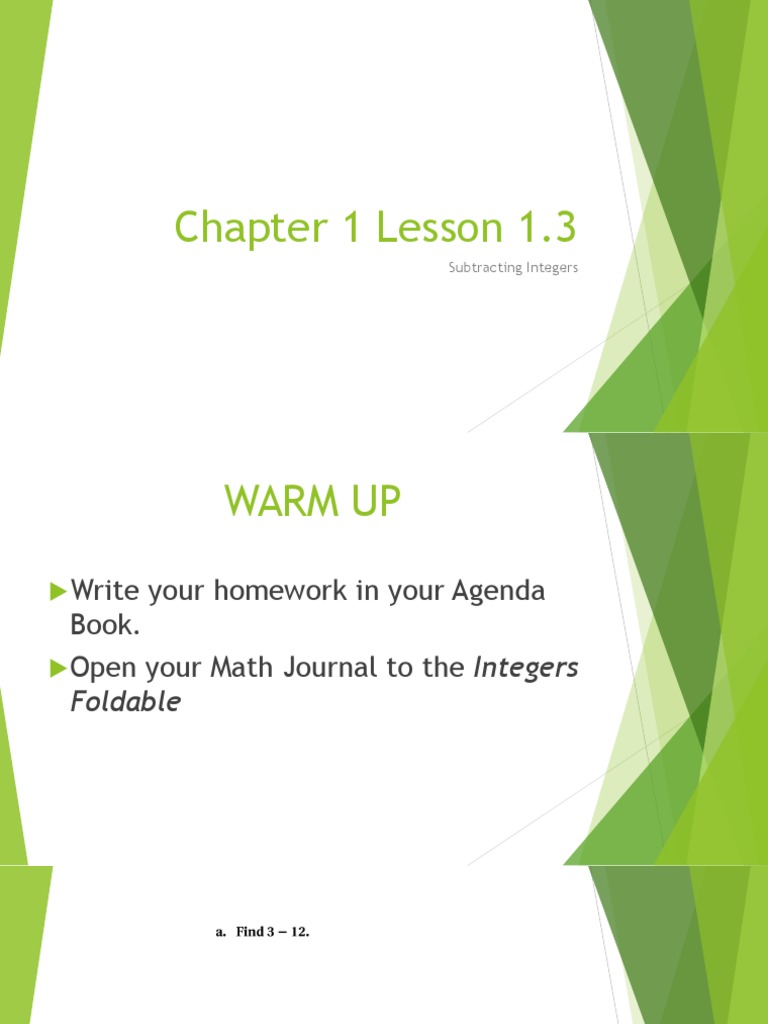 Chapter 1 Lesson 1-3 | PDF | Language Arts & Discipline