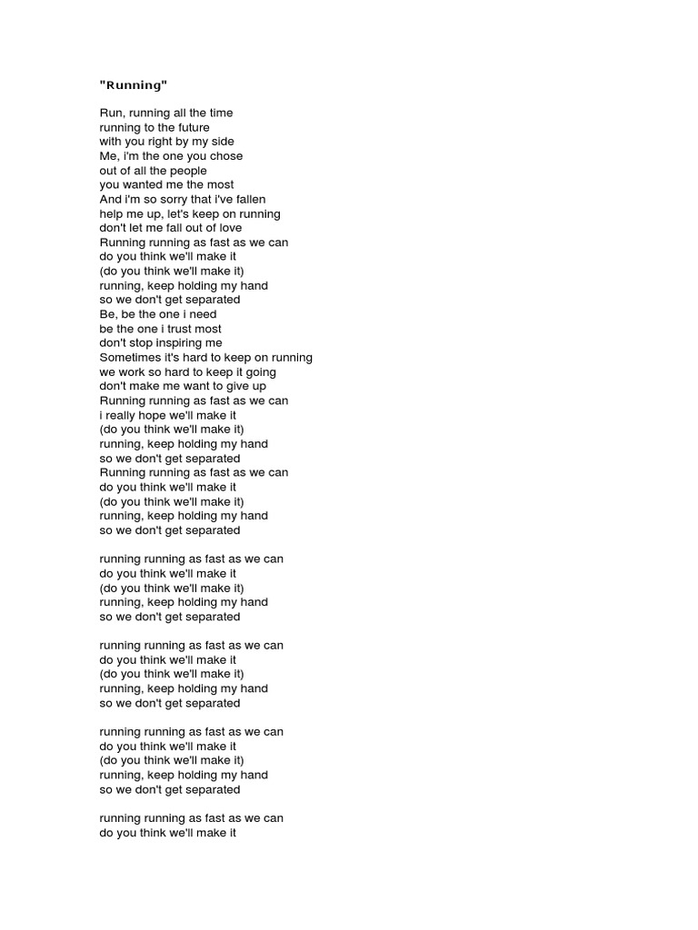 Running and Love: A Poetic Journey | PDF | Poetry
