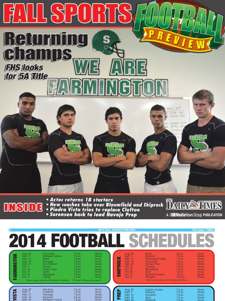 The Daily Times Football Preview | PDF | Positions (Team Sports ...
