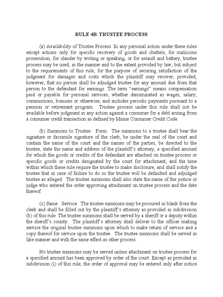 Rule 4B | PDF | Service Of Process | Surety Bond