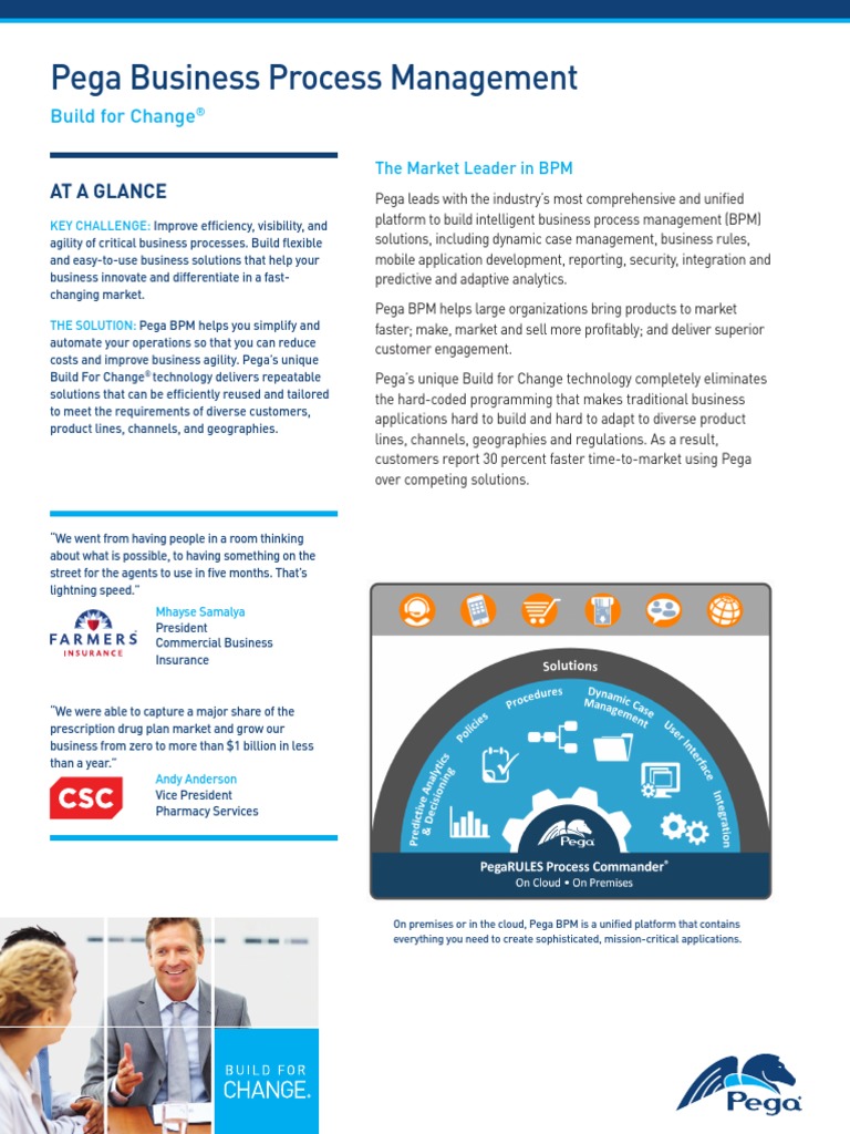 Pega Business Process Management Data Sheet | PDF | Business Process ...