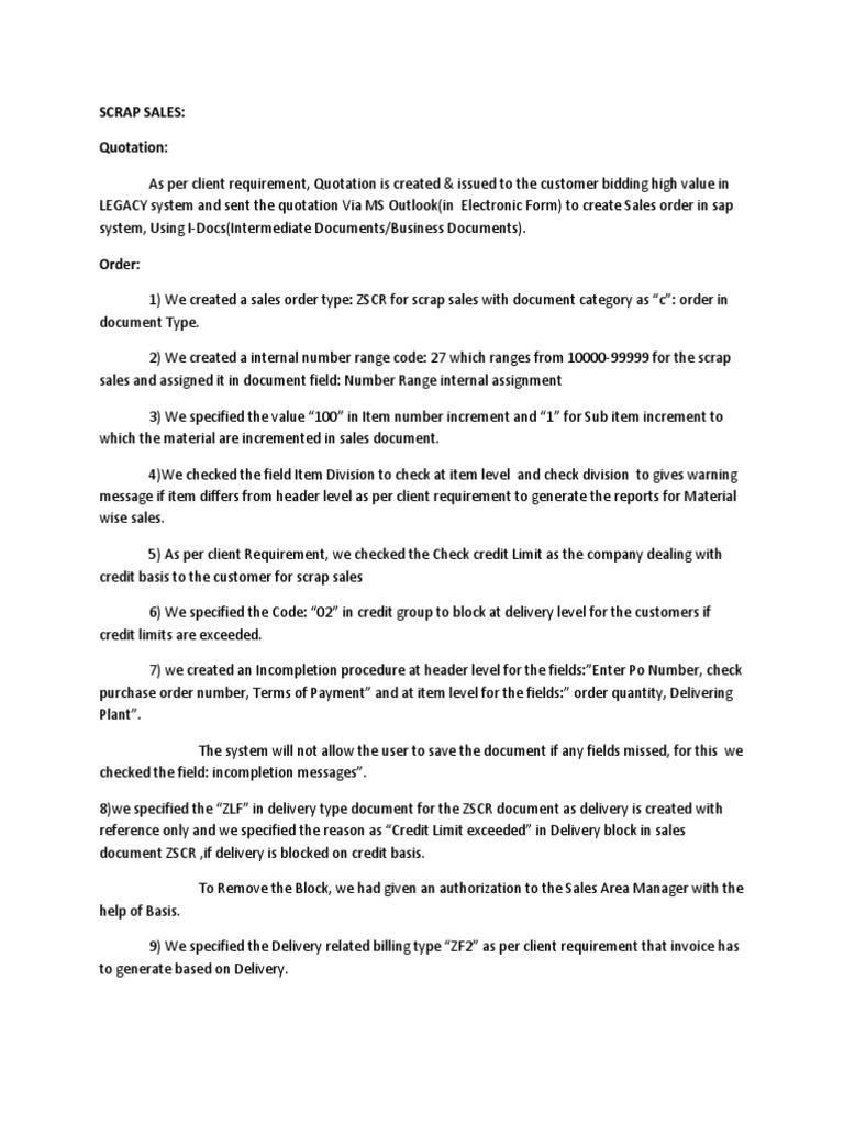 Scrap Sales | PDF | Invoice | Business Economics