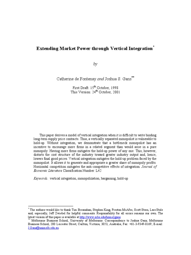 Extending Market Power Version | PDF | Monopoly | Economic Equilibrium
