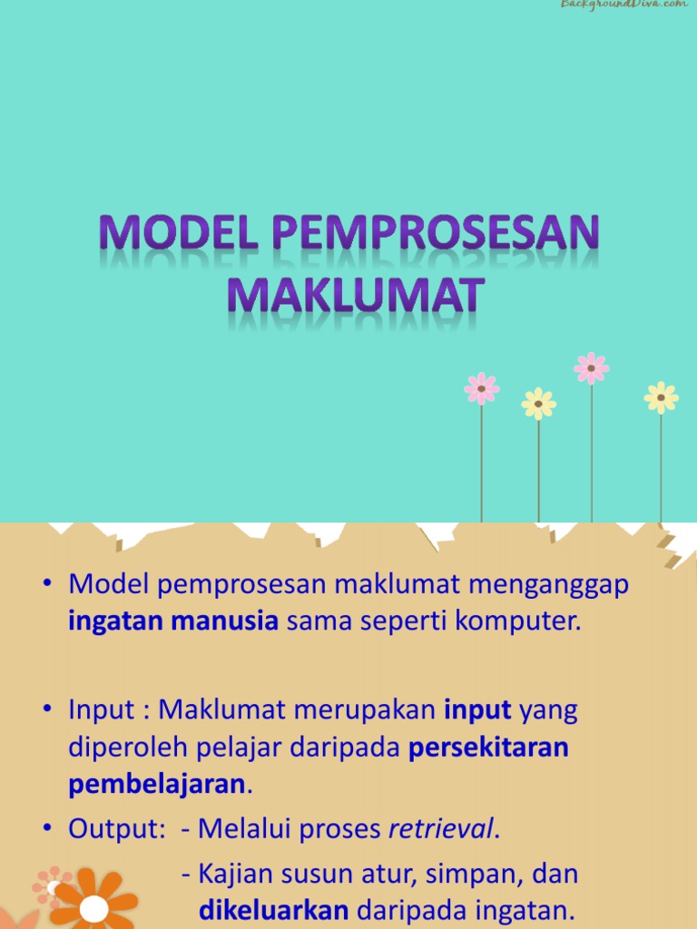 Model Pemprosesan Maklumat | PDF