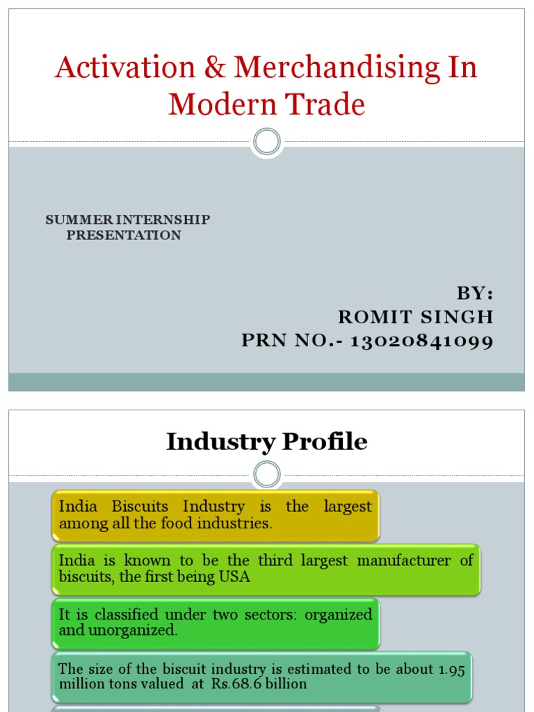 Activation & Merchandising in Modern Trade | PDF | Merchandising | Biscuit