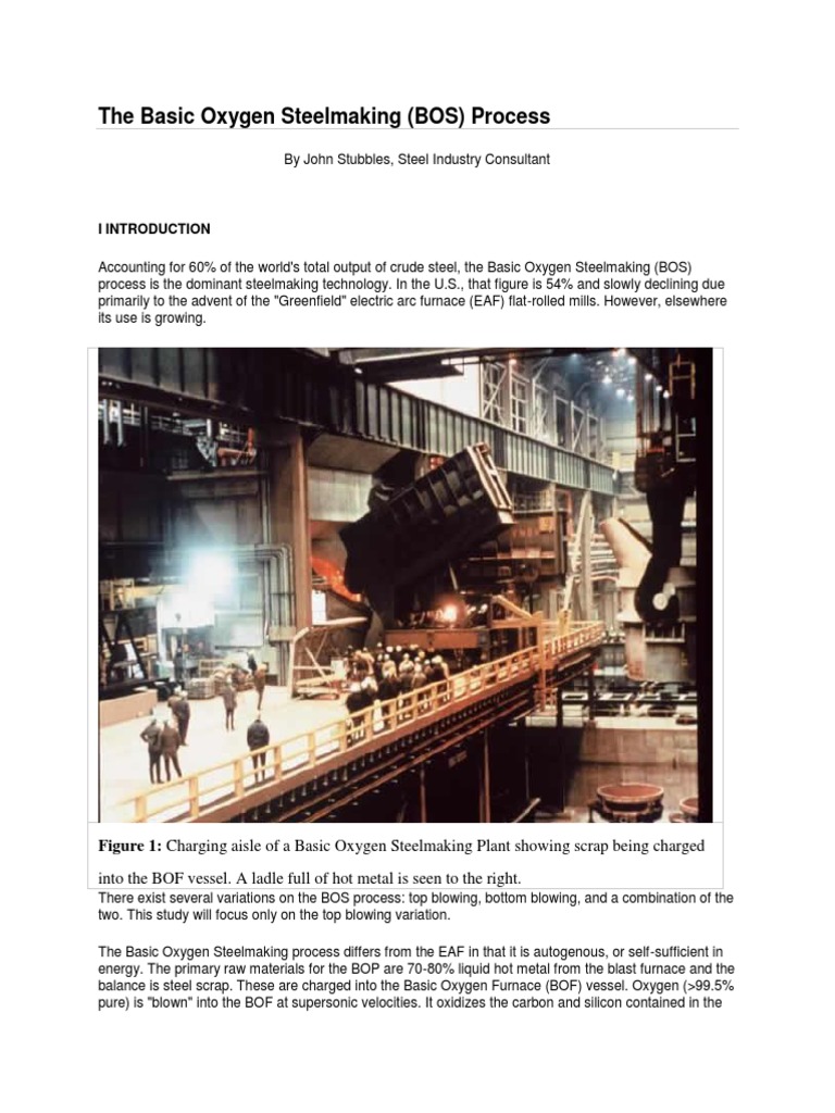 Basic Oxygen Steelmaking Process Overview | PDF | Steelmaking | Scrap