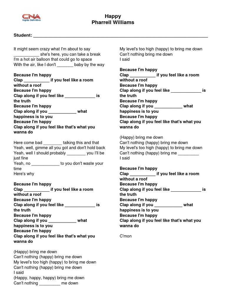 Happy Pharrell Williams: Student | PDF