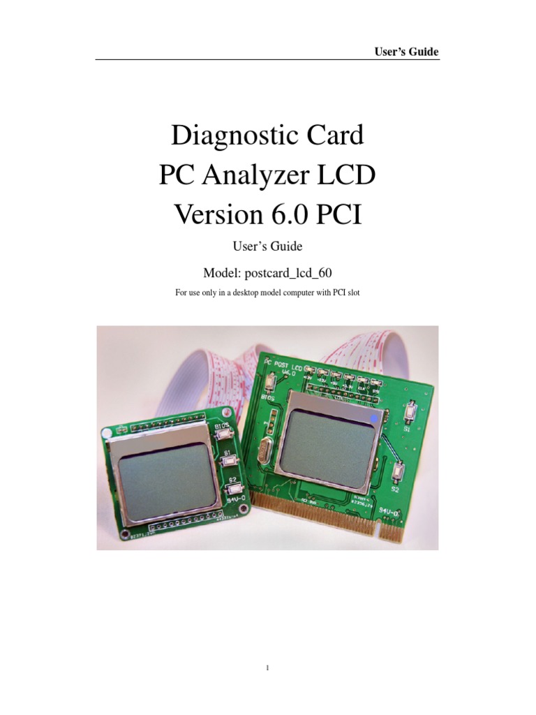 Manual Postcard LCD 60 | PDF | Bios | Booting