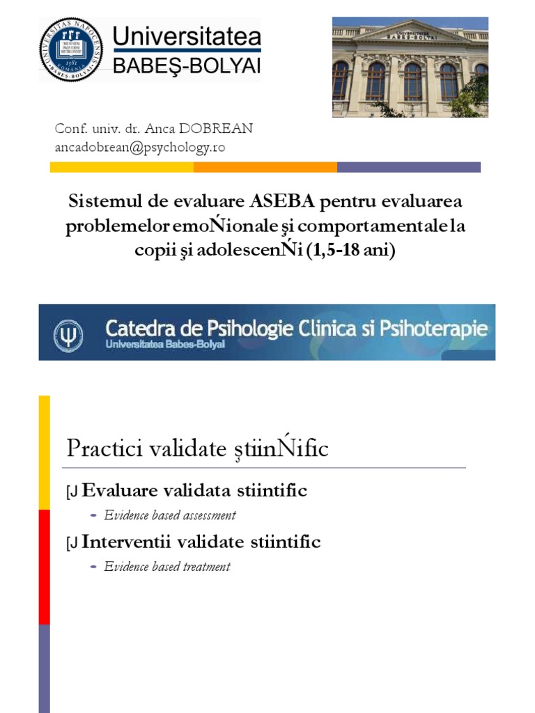 ASEBA | PDF | Science & Mathematics | Lifestyle