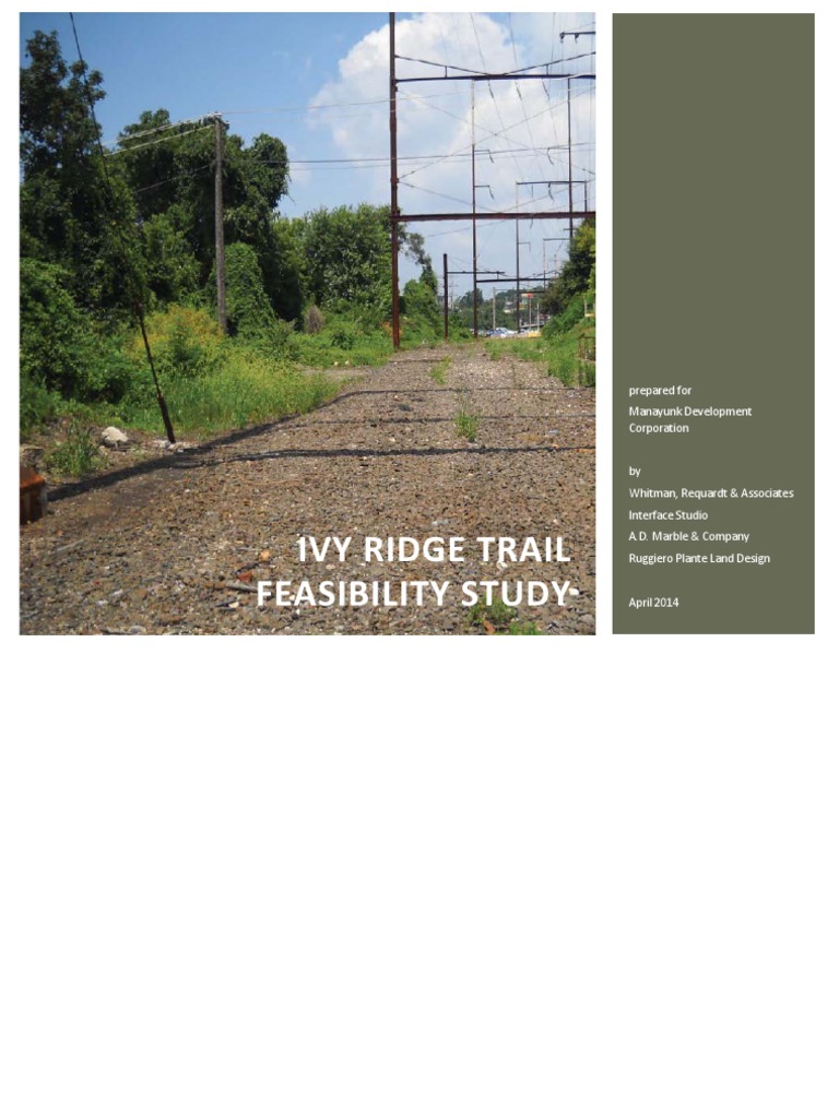 Ivy Ridge Trail Feasibility Study - April 2014 | PDF | Trail | Street