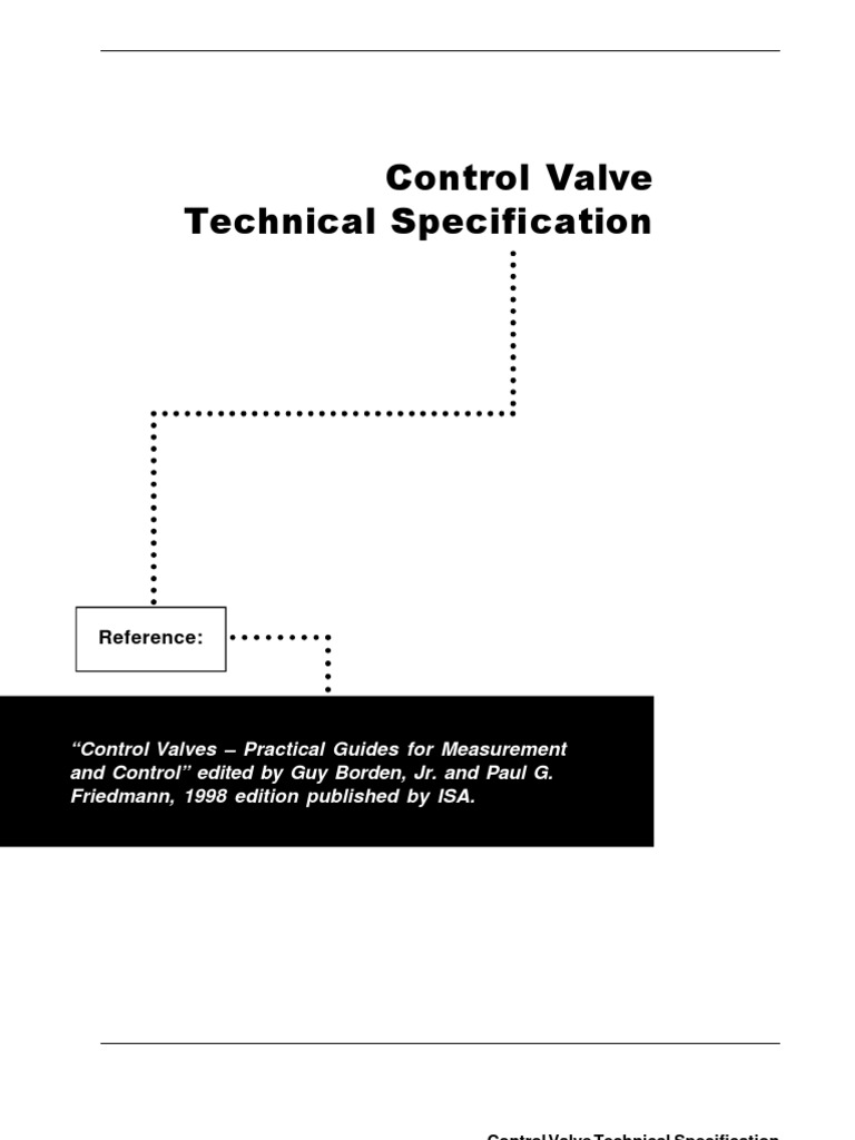 Control Valve Technical Specification | PDF | Valve | Pipe (Fluid Conveyance)