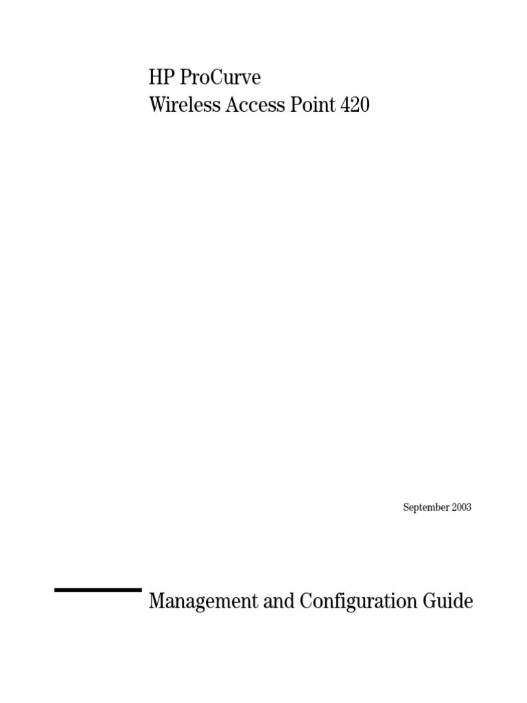 HP Ap420 | PDF | Command Line Interface | Websites