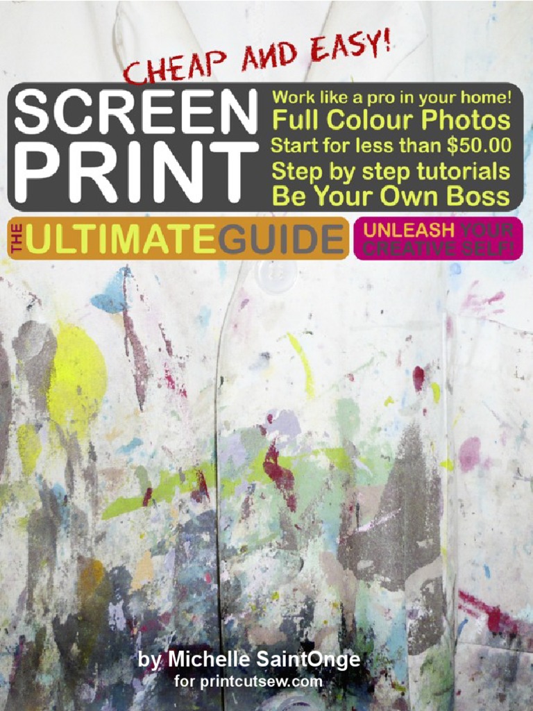 ScreenPrint Ultimate Guide | PDF | Fluorescent Lamp | Printing
