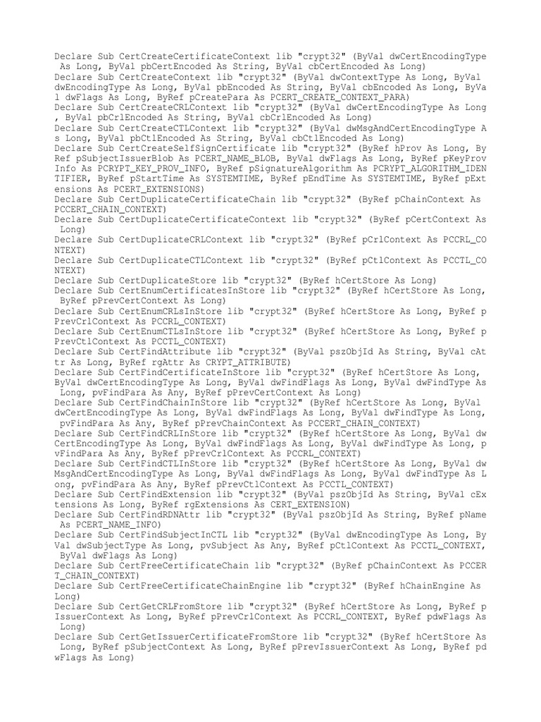 Win32 API Declaration - C | PDF | Computer Programming | Theoretical Computer Science