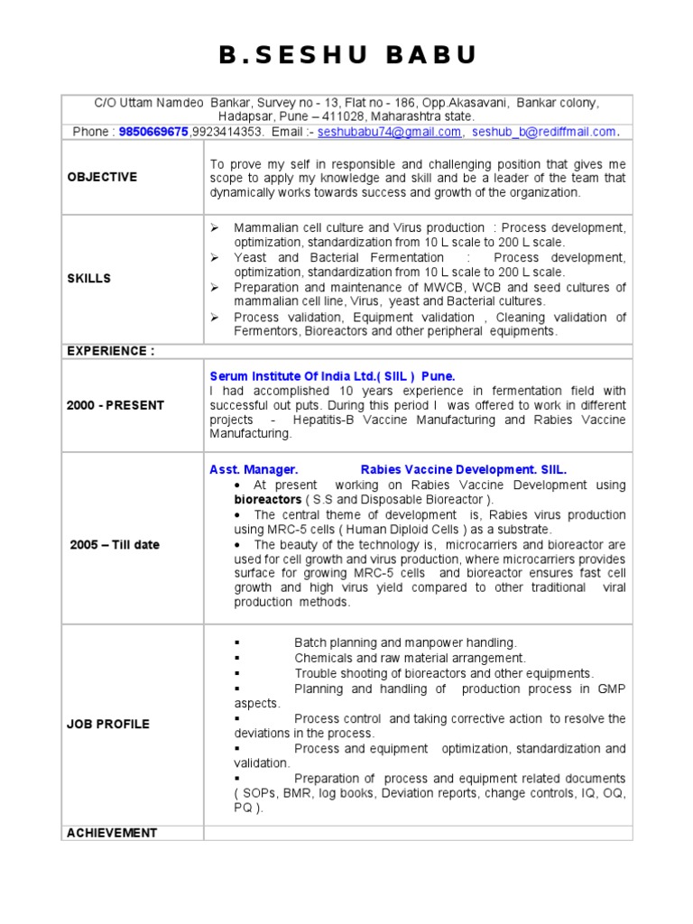 Biotech Process Development Expert | PDF | Cell Culture | Vaccines