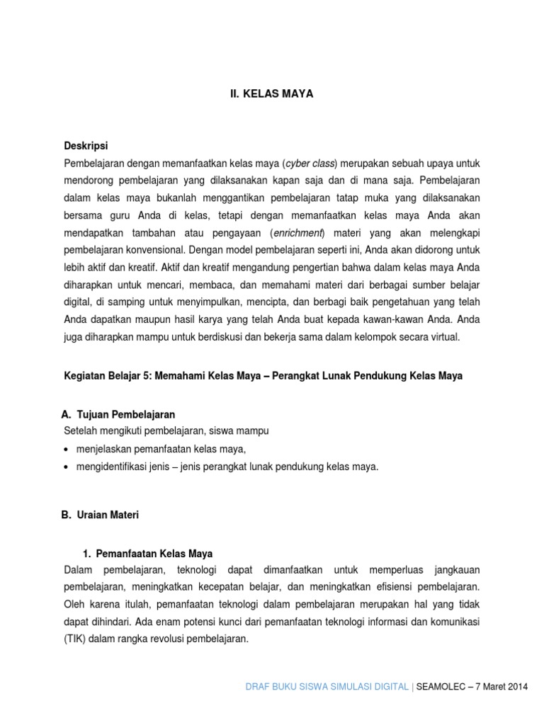 SIMULASI DIGITAL (Kelas Maya) | PDF