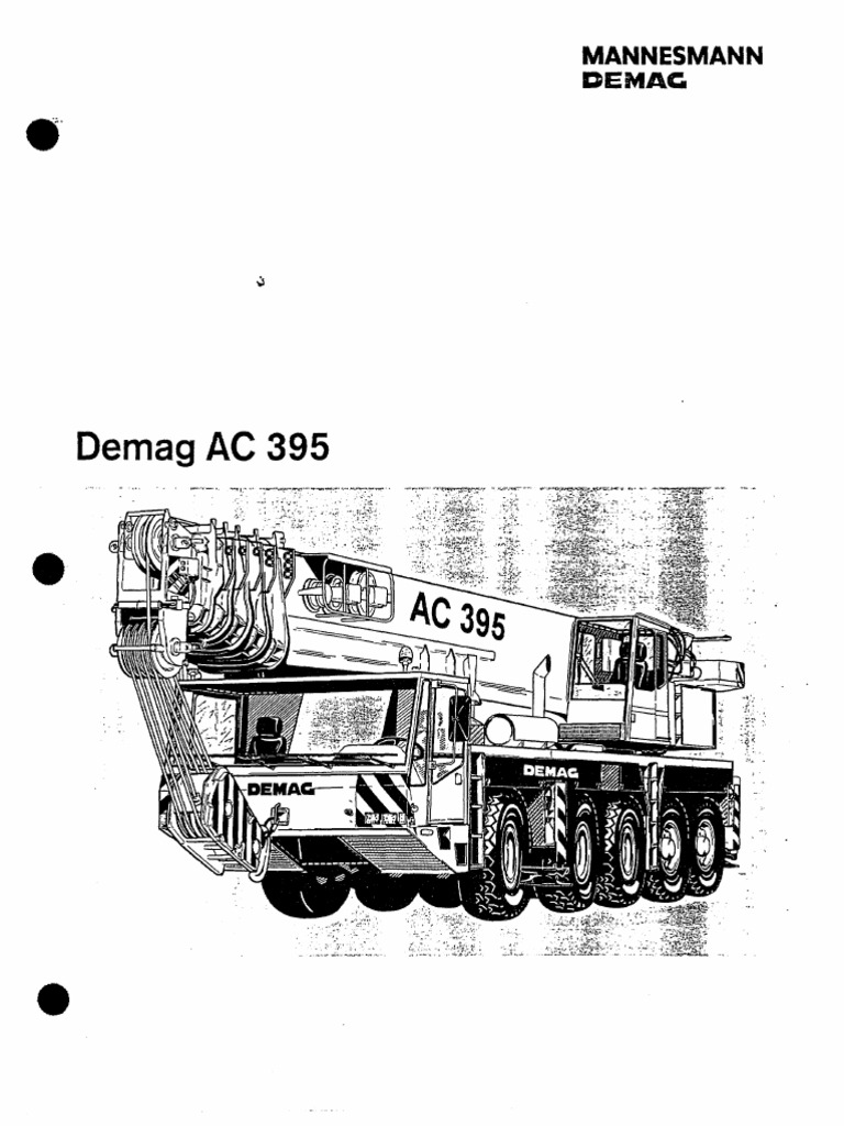 Demag AC395 | PDF | Crane (Machine) | Axle